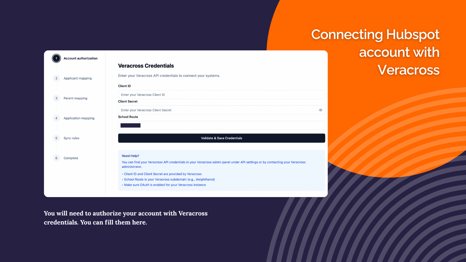 Veracross HubSpot integration - Set up Guide
